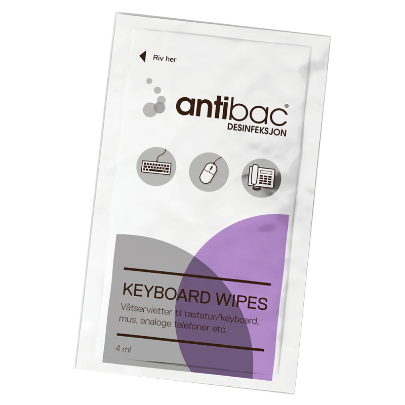 Antibac Keyboard Wipes billentyűzet fertőtlenítő kendő - plum24
